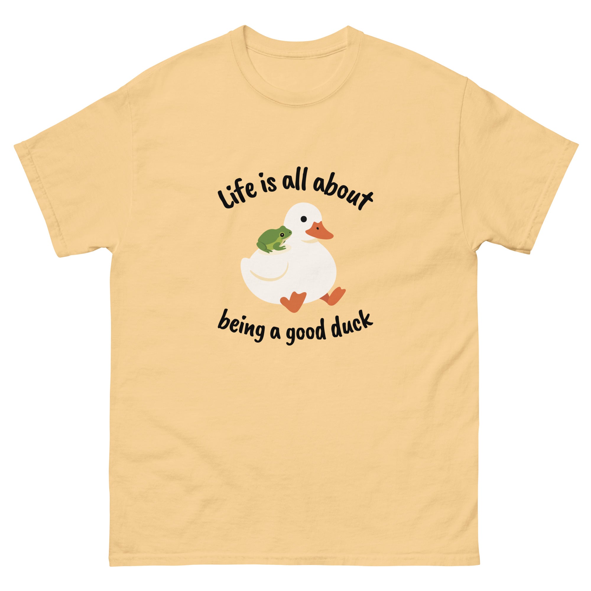 "Life is All About Being a Good Duck" Wise Frog/Duck T-Shirt – DiplomaDuck